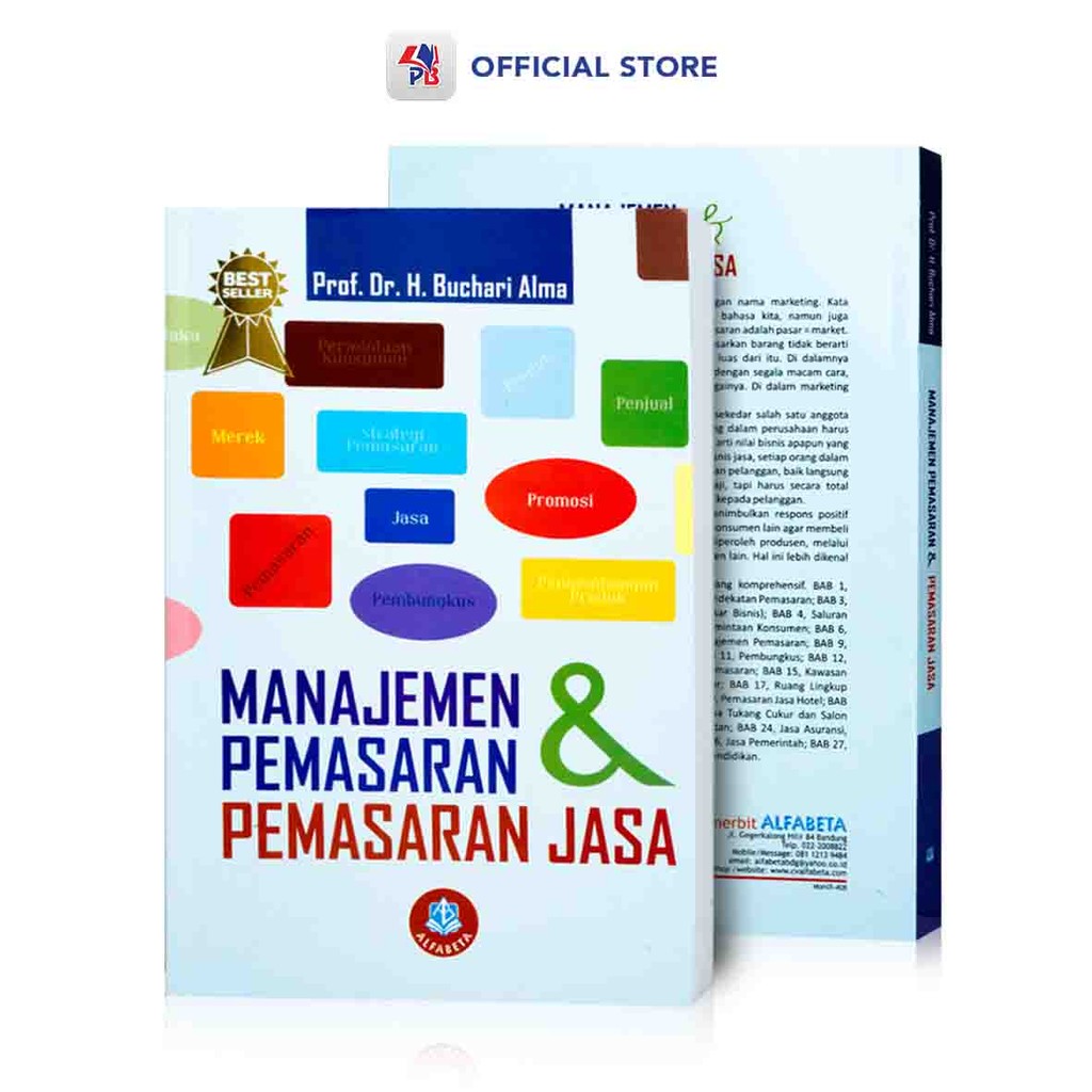 Jual Buku Manajemen Pemasaran dan Pemasaran Jasa - Buchari Alma / Alfabeta / ALFABETA - AB ...
