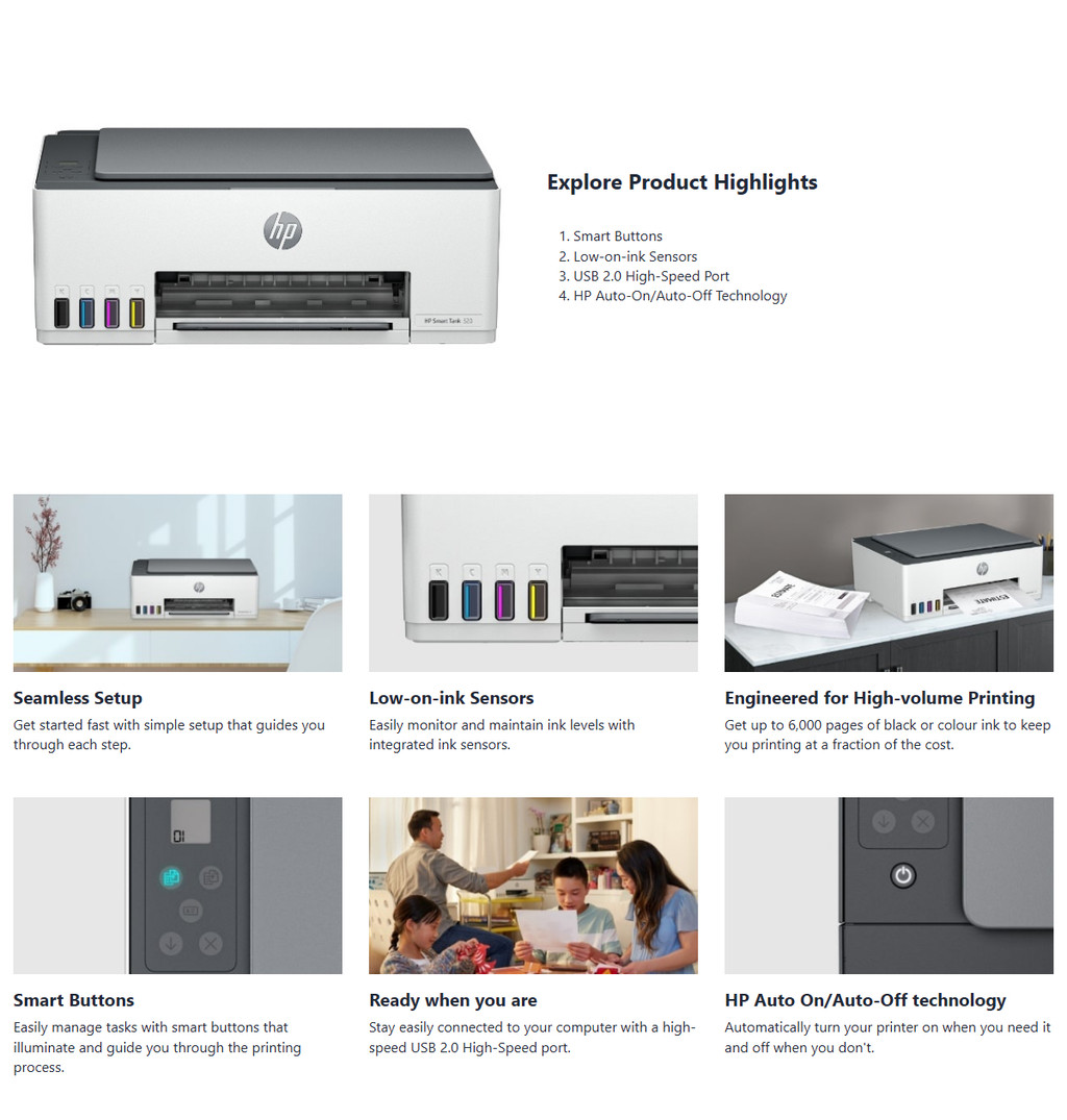 Jual Printer HP Smart Tank 520 All-in-One (Print - Scan - Copy ...