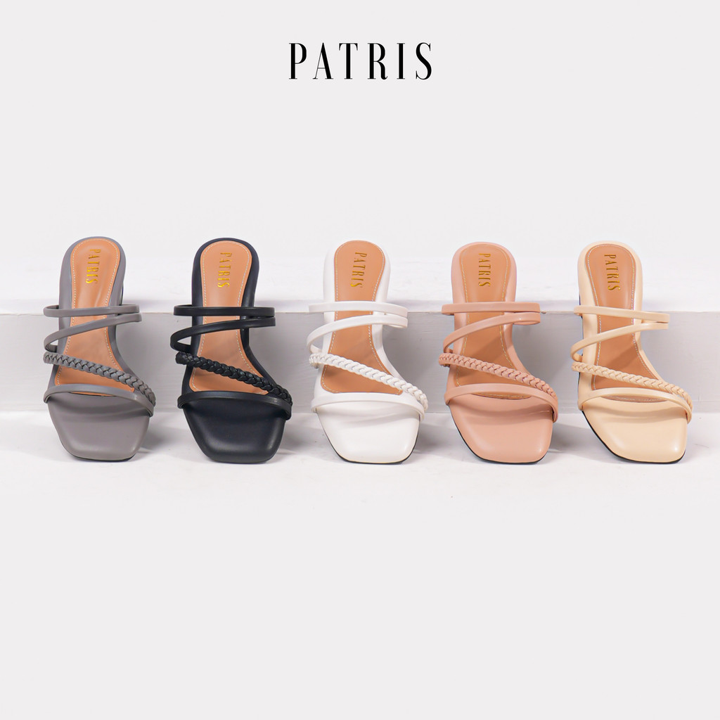 Jual PATRIS Edrea Sandal Wanita Heels / Hak 3 Cm White | Shopee Indonesia