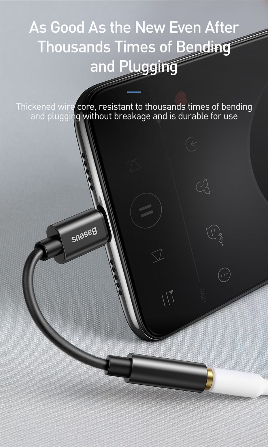 Jual Baseus Adapter Type-C to Audio Jack 3.5mm Sambungan Kabel HP ...