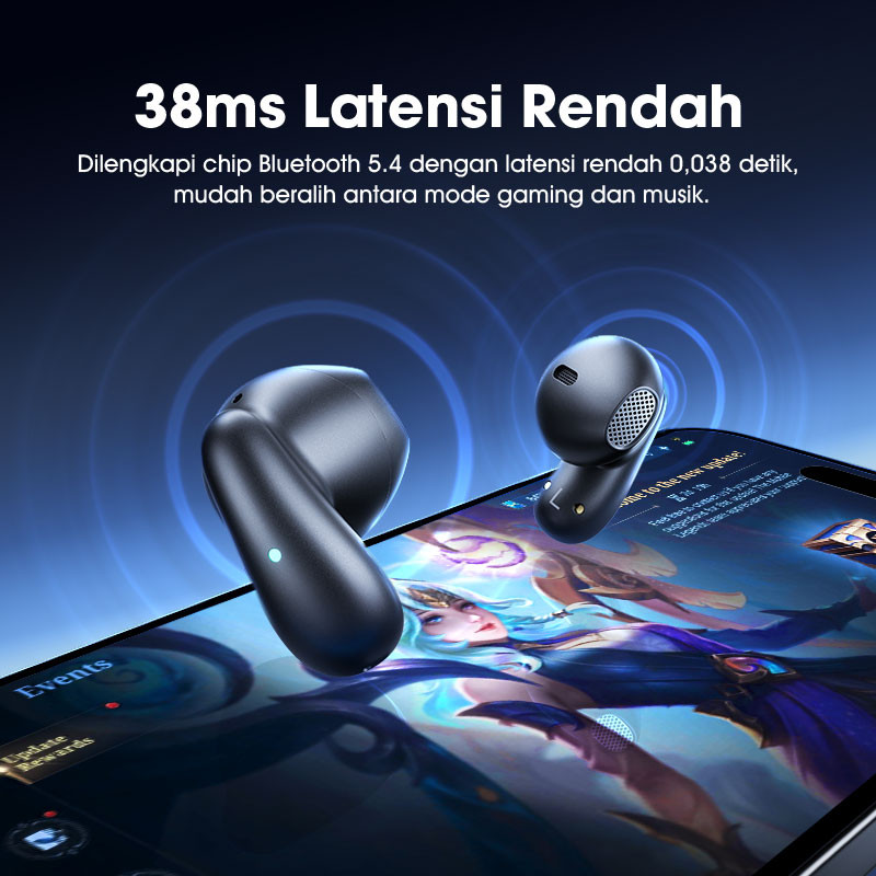 Jual ACOME Inpods AT08 Earphone Earbuds Headset TWS Gaming Bluetooth 5. ...