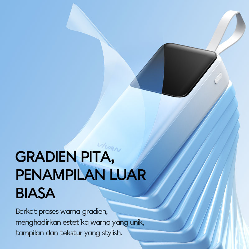 Jual VIVAN Powerbank 30000mAh Fast Charging PD 22.5W 2 Input & 3 Output ...