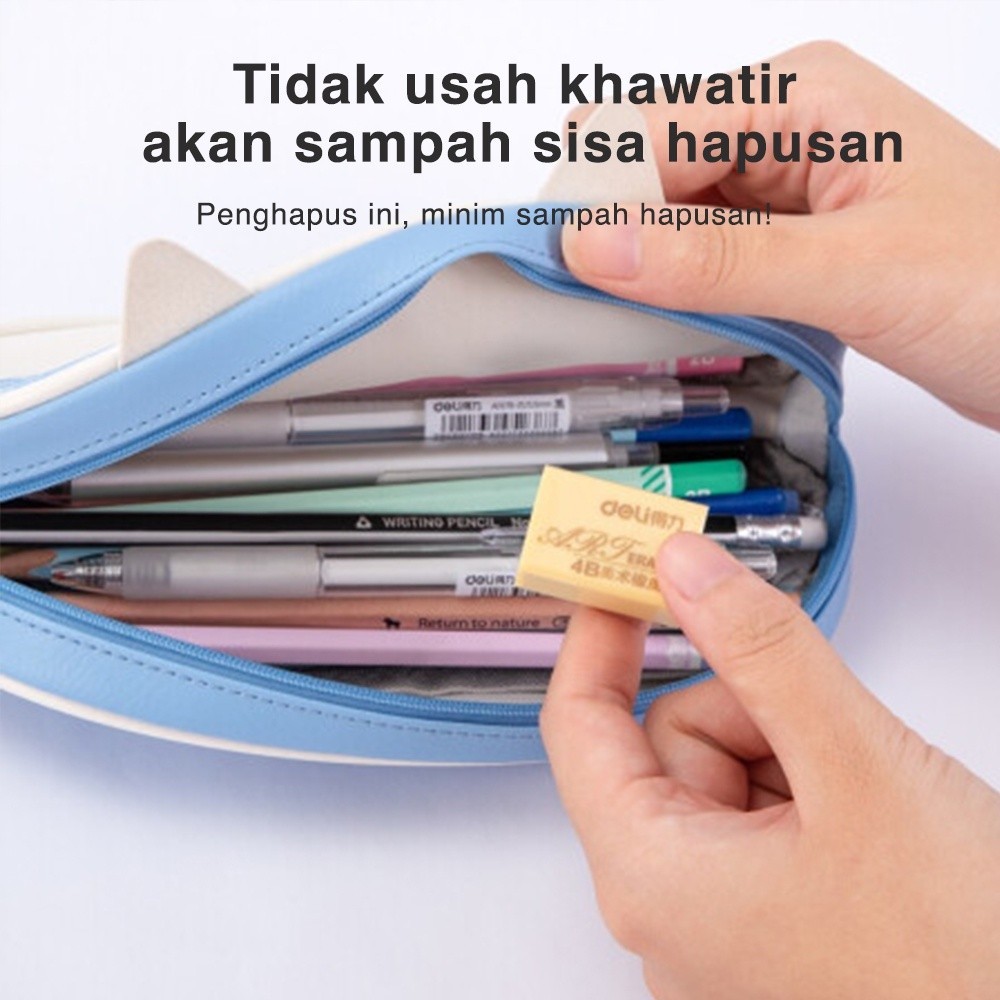 Jual Deli Eraser / Penghapus Hapusan Penghapus 4B Tidak Mudah Patah ...