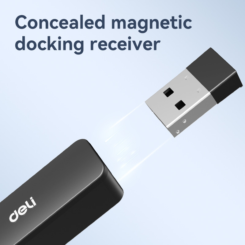 Jual Deli Laser Pointer Presenter Wireless USB Pen Laser Presentasi PPT ...