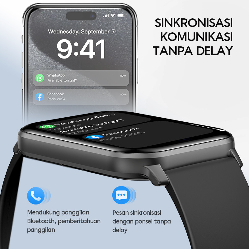 Jual VIVAN Smartwatch VWF18 | Waterproof IP68 | 100+ Sports Mode ...