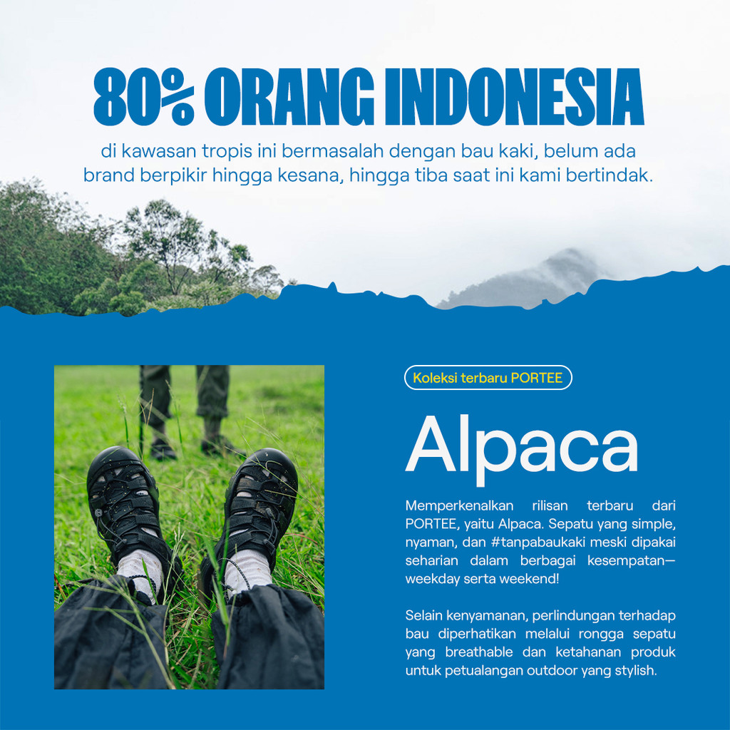 Jual Sandal Outdoor Pria Portee Alpaca – Nyaman Anti Licin | Sendal ...