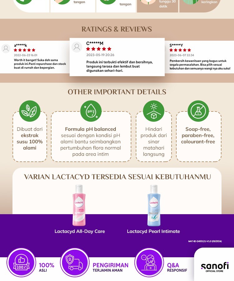 Jual Lactacyd Odor Fresh Feminine Wash 60mL - Pembersih Kewanitaan untuk Bebas Bau Tak Sedap 24 ...