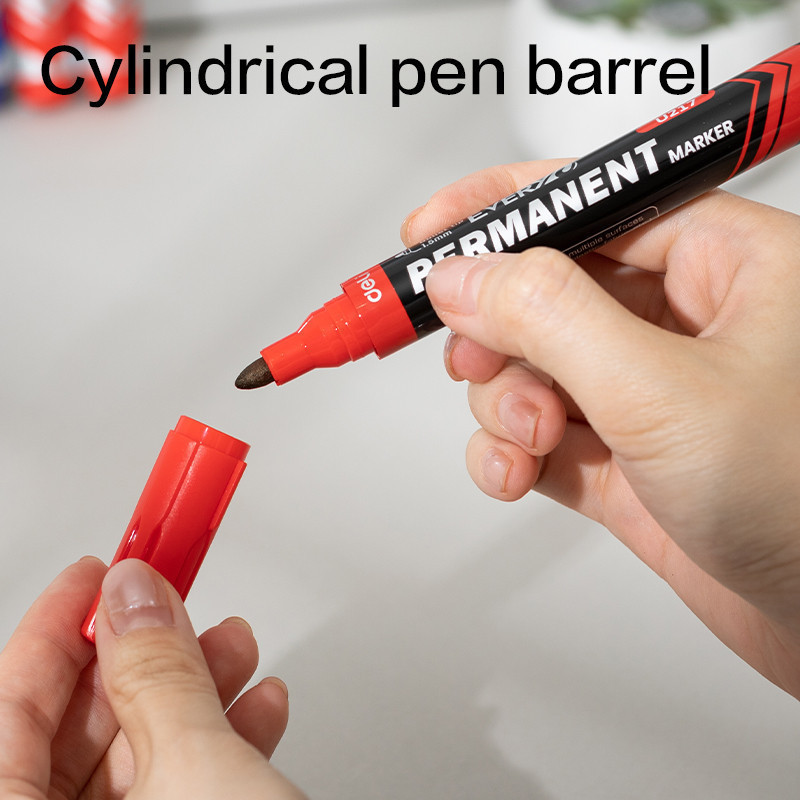 Jual Deli Spidol Permanen / Permanent Marker Warna HITAM BIRU MERAH ...