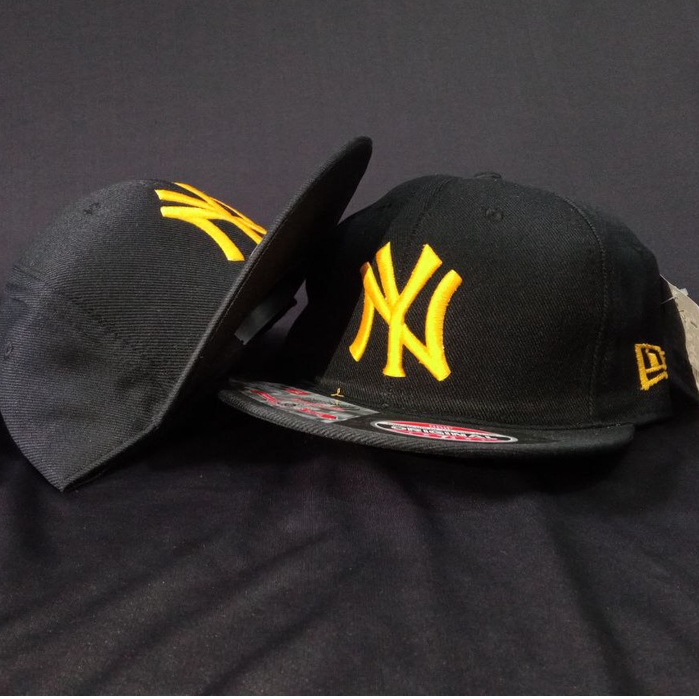 Jual TOPI SNAPBACK NY GOLD/ 194/ TOPI SNAPBACK/ TOPI RACING/ TOPI ...