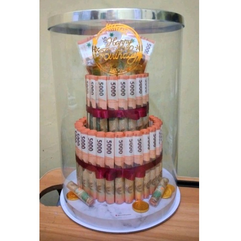 Jual BOX BULAT (TINGGI 35 CM ) SESERAHAN/ HANTARAN/GIFTBOX / CAKE BOX ...