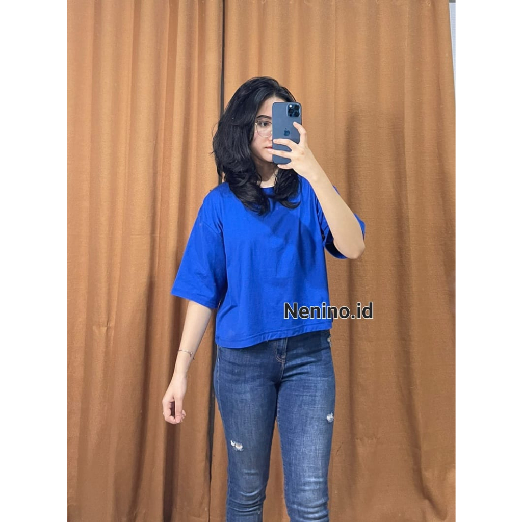 Jual KAOS CROP OVERSIZE CROP TEE KAOS POLOS CROP TOP OVER SIZE KAOS ...