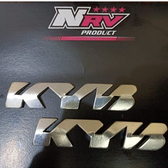 Jual Logo KYB Emblem kyb emblem timbul KYB TEBAL 3MM Set Kiri Kanan ...