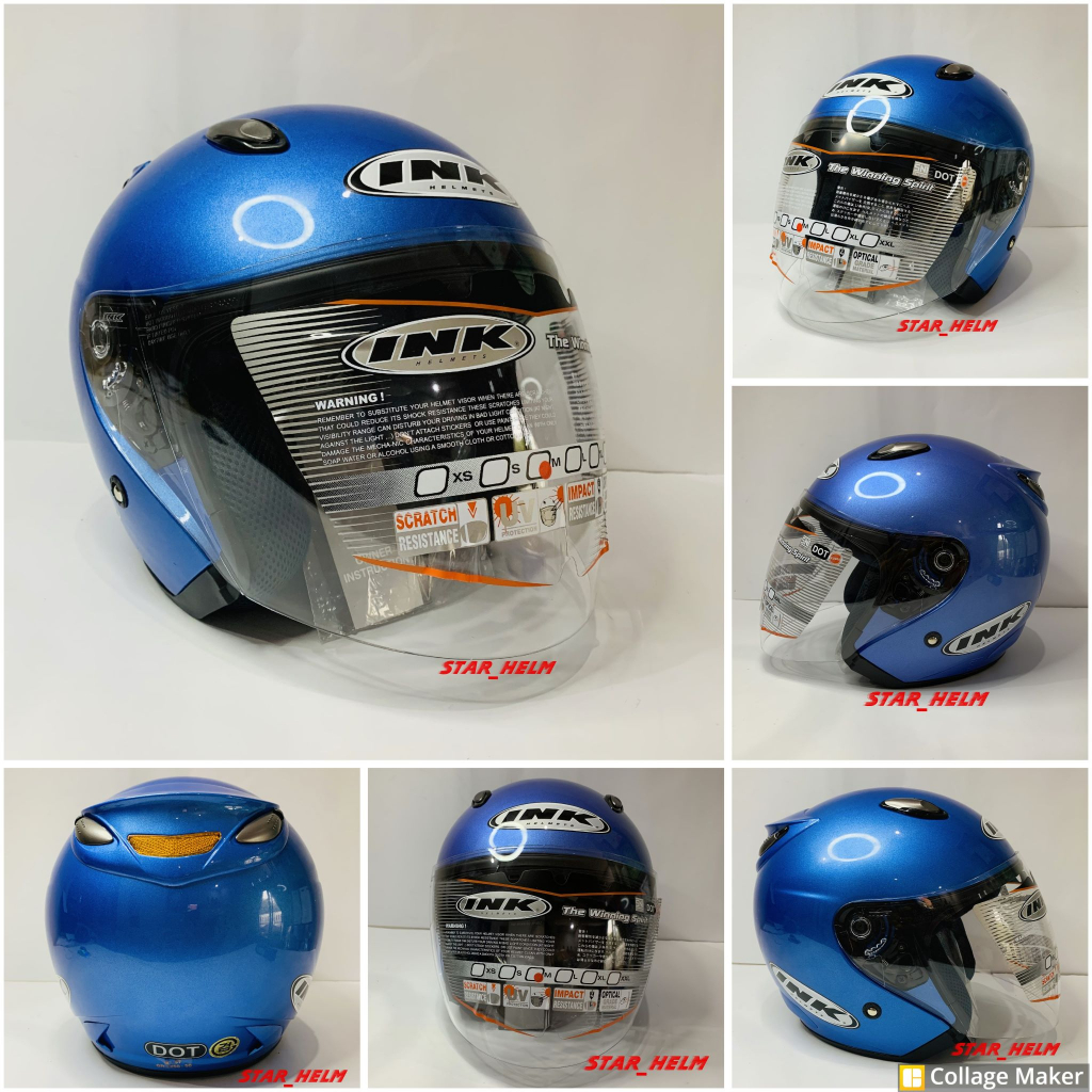 Jual HELM HALF FACE INK CENTRO ORIGINAL | Shopee Indonesia