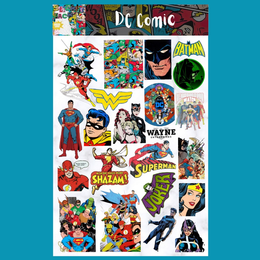 Jual Dc Comics Sticker Sheet | Shopee Indonesia