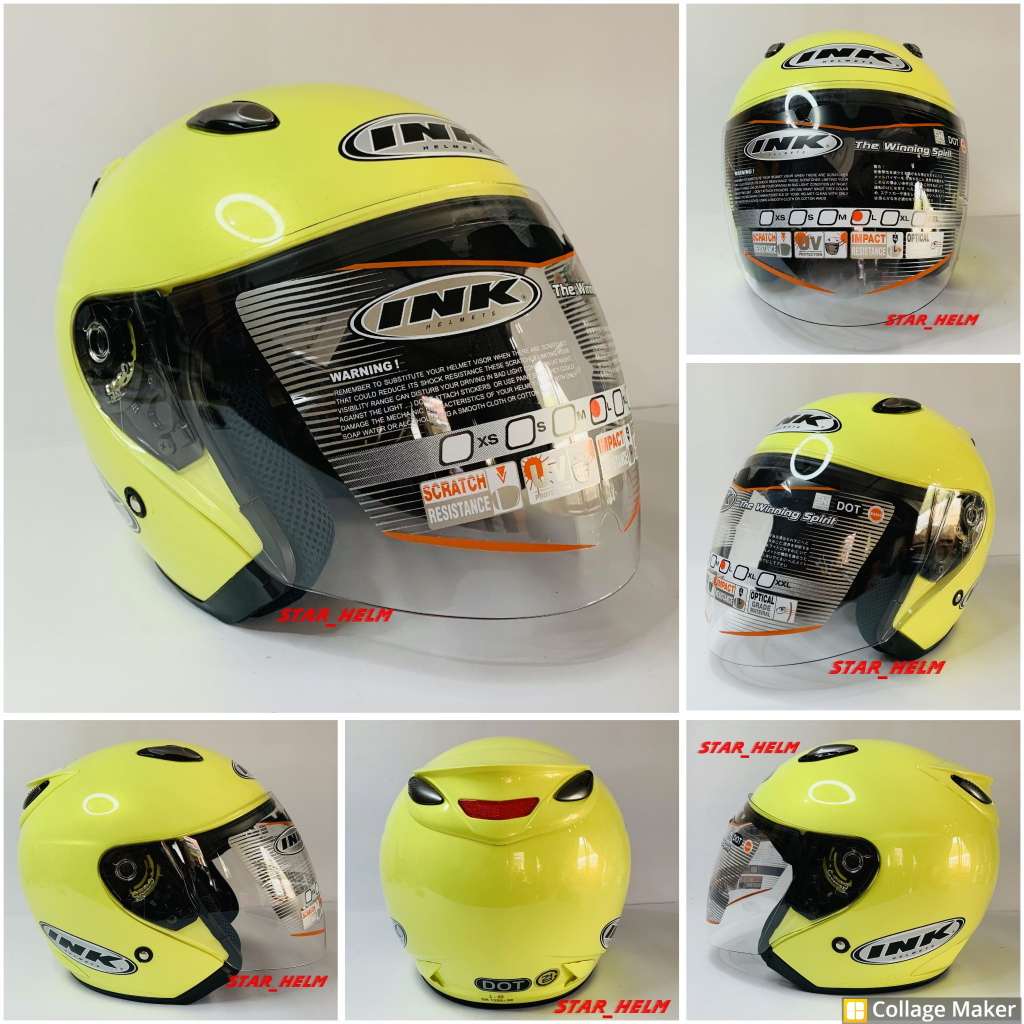 Jual HELM HALF FACE INK CENTRO ORIGINAL | Shopee Indonesia
