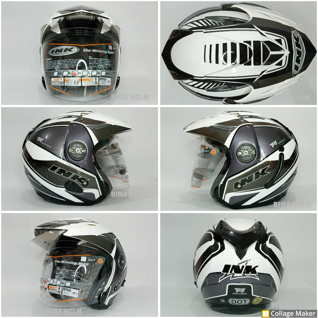 Jual Helm Half Face INK T1 Original 100% | Shopee Indonesia