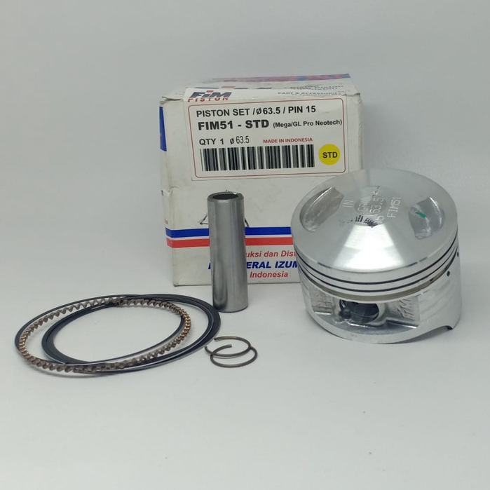 Jual PISTON KIT SEHER SEKER TORAK FIM51 PIN15 READY ALL OVERSIZE UNTUK MOTOR HONDA GL PRO NT ...