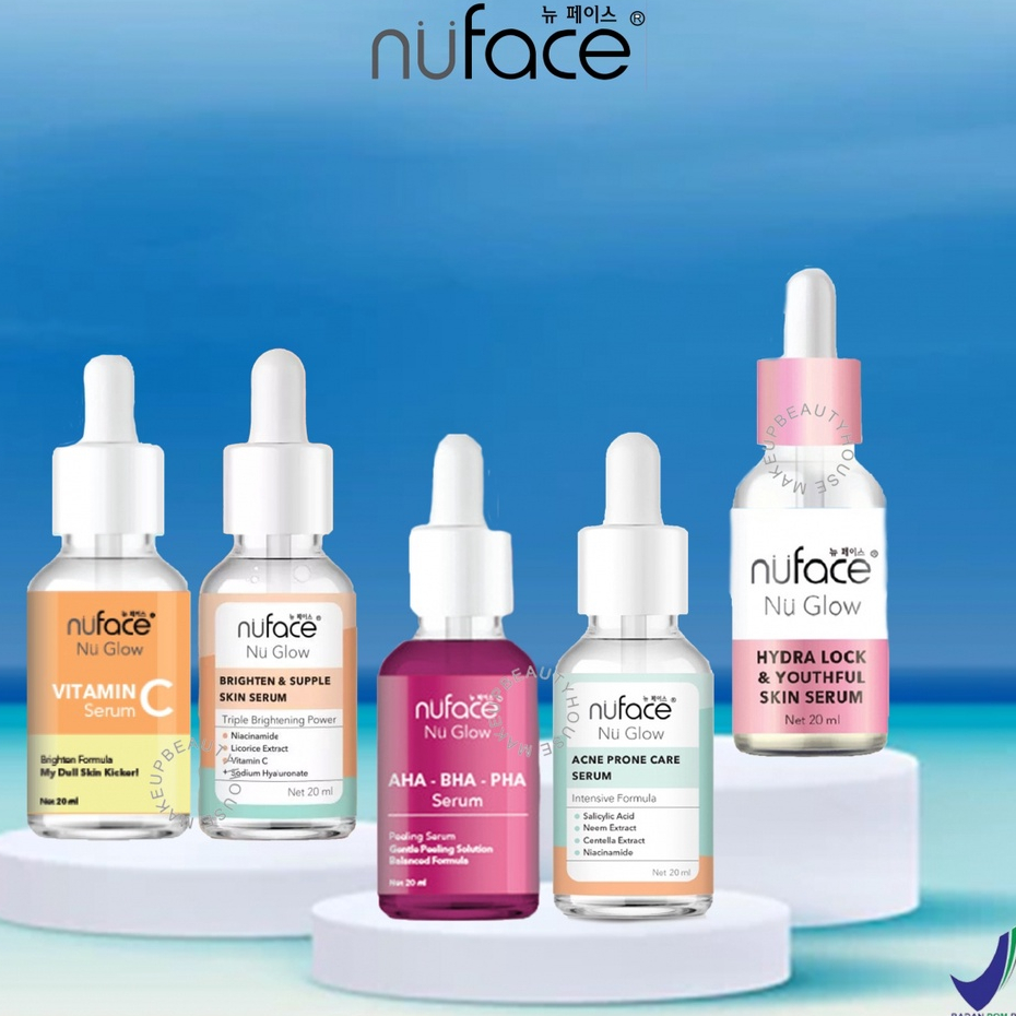 Jual NüFace NüGlow Serum Series Vitamin C | Hydra Lock | Acne Prone ...
