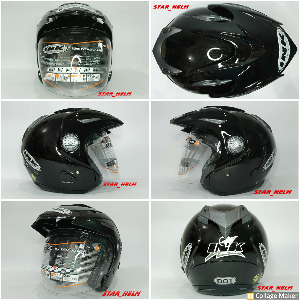 Jual Helm Half Face INK T1 Original 100% | Shopee Indonesia
