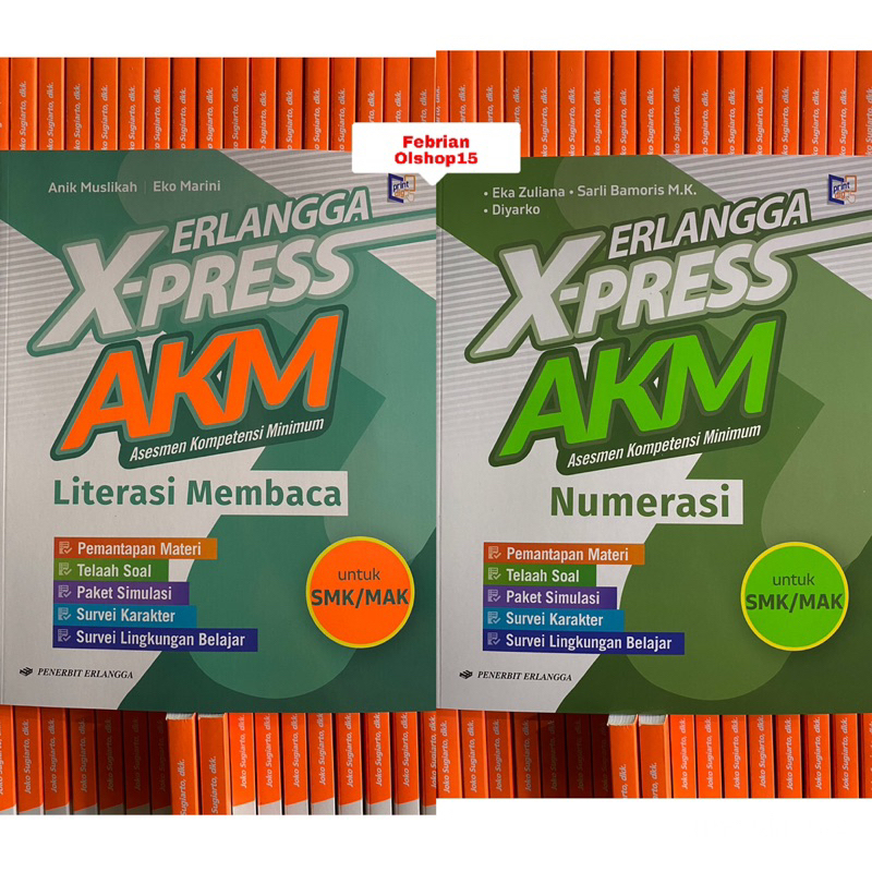 Jual BUKU ERLANGGA X-PRESS AKM ASESMEN KOMPETENSI MINIMUM SMK/MAK LITERASI MEMBACA DAN NUMERASI ...