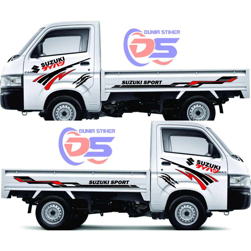 Jual Cutting Stiker Mobil Pick up New Carry Stiker Striping Suzuki ...