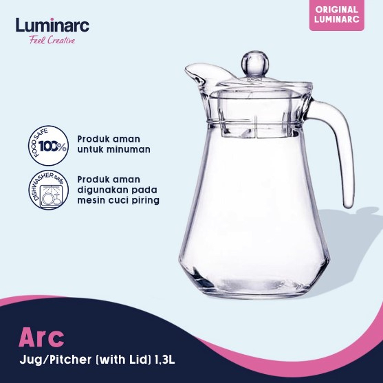 Jual Luminarc Pitcher kaca 1.3 liter Import produk | Shopee Indonesia