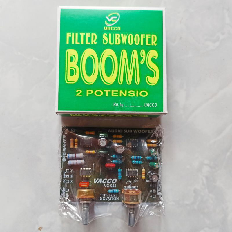Jual KIT Filter Subwoofer BOOMS 2 Potensio Vacco | Shopee Indonesia
