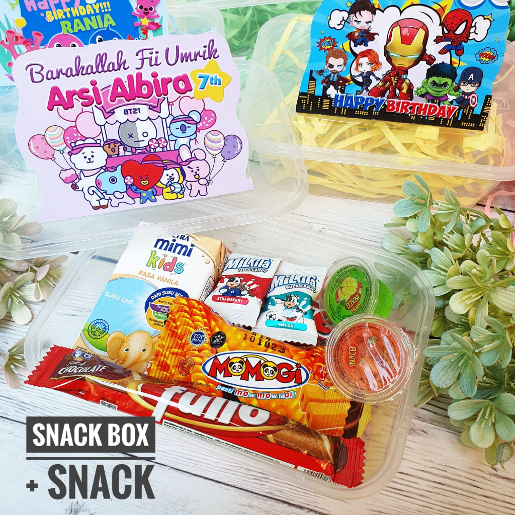 Jual Eco Snack Box Thin Wall Label Paper Belt Hampers Souvernir ...