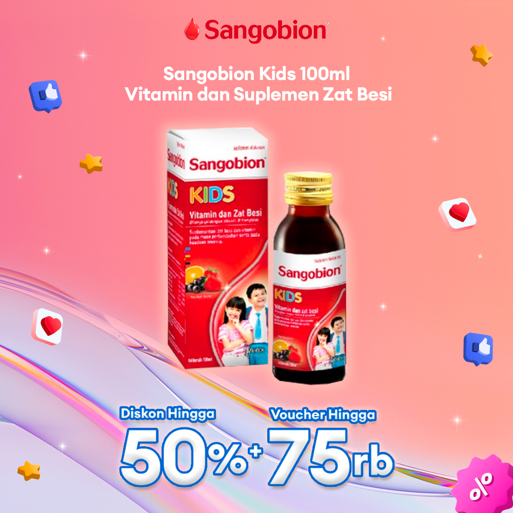 Jual Sangobion Kids Sirup Vitamin dan Suplemen Zat Besi 100ml | Shopee ...