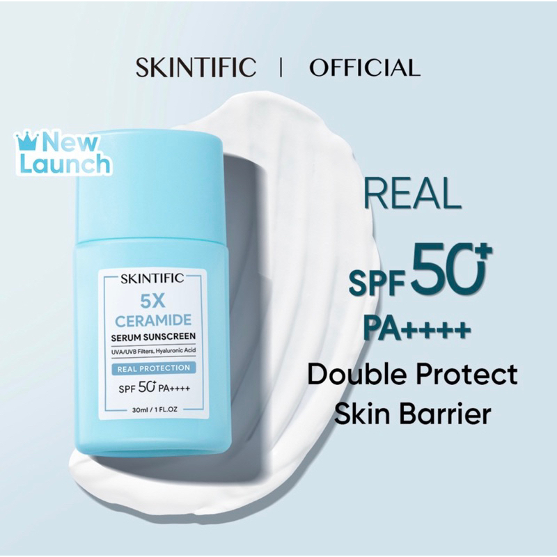 Jual Skintific 5X Ceramide Serum Sunscreen SPF50 PA++++ 30ml/5ml | Shopee Indonesia
