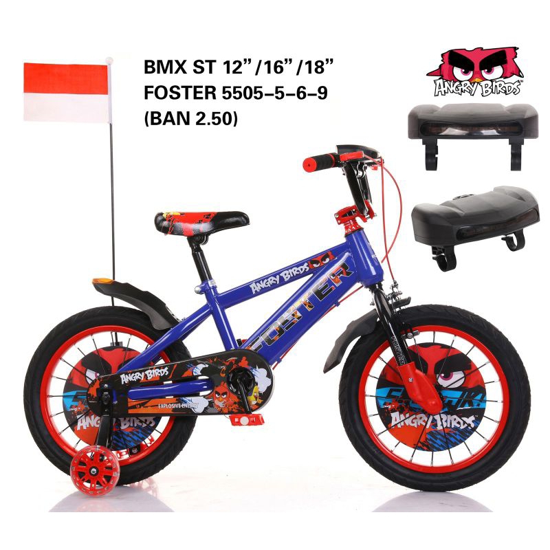 Jual SEPEDA BMX ANAK LAKI LAKI 12 16 18 INCH FOSTER 5505-5-6-9 MUSIC ...