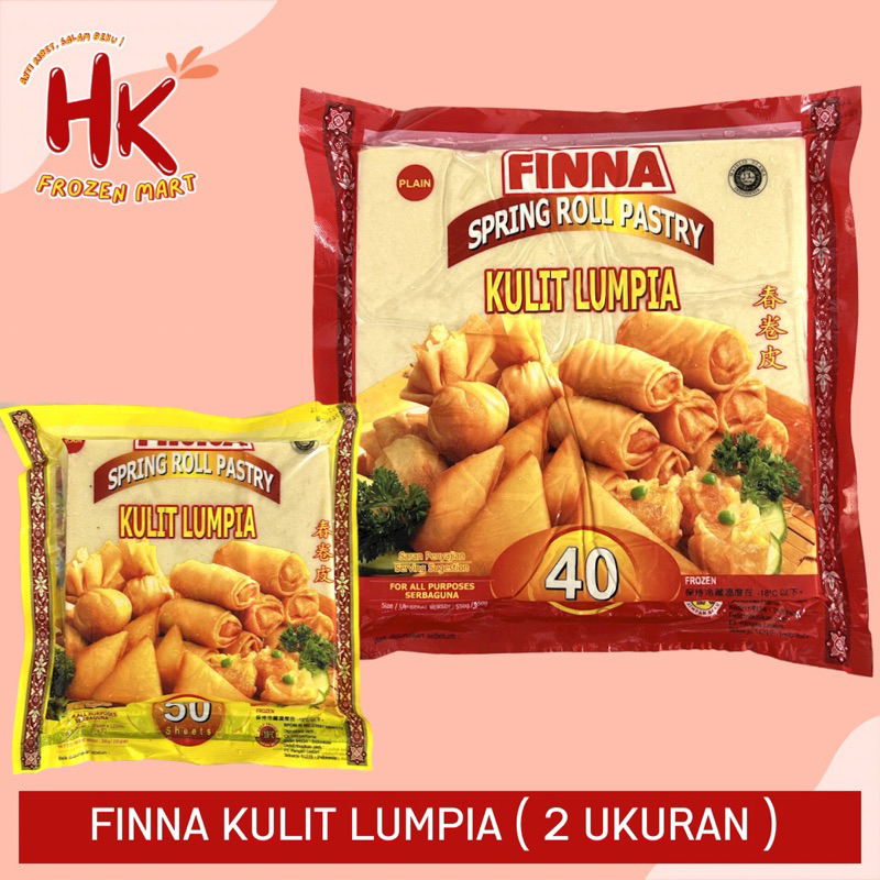 Jual Finna Kulit Lumpia / Spring roll pastry besar 215mm 40 lbr & kecil ...