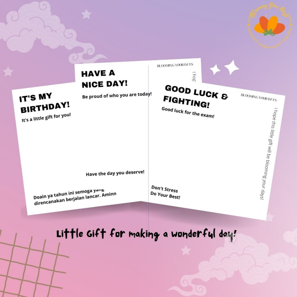 Jual Kartu Ucapan snack gift custom tulisan alas packaging alas snack ...