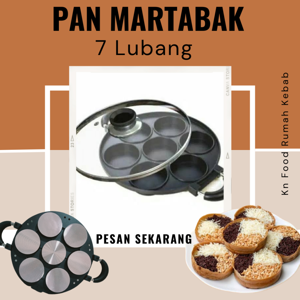 Jual Pan Martabak Terang Bulan mini 7 lubang tutup kaca | Shopee Indonesia