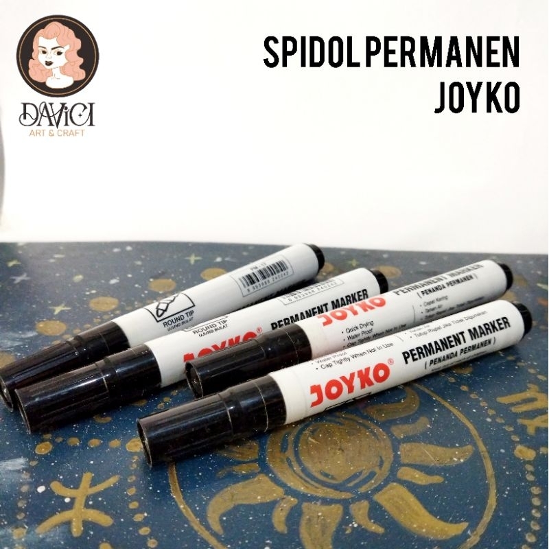 Jual Spidol Permanen Hitam Joyko / Spidol Permanent Joyko / Spidol ...