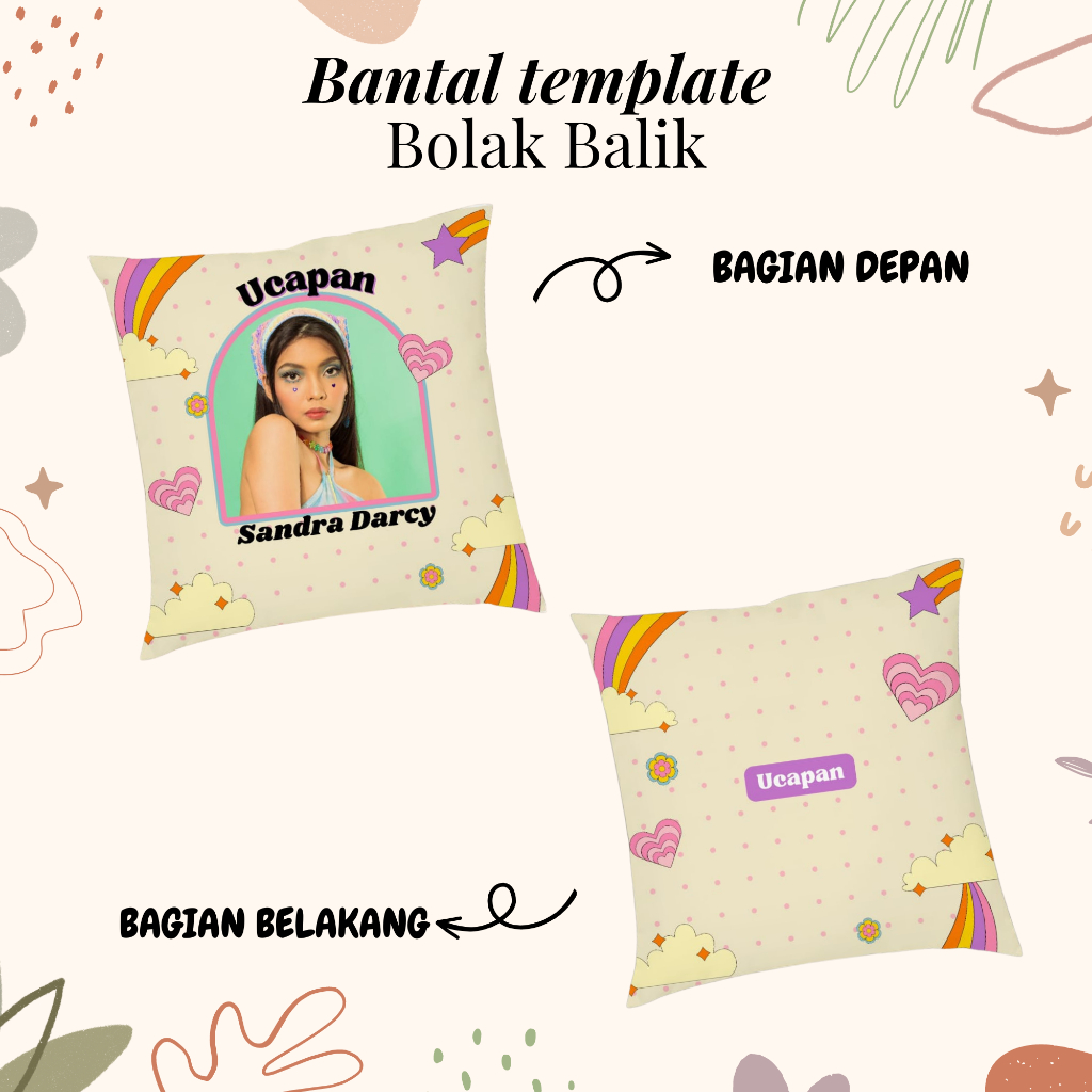 Jual CUSTOM BANTAL DESIN 2 SISI , BANTAL CUSTOM KADO | Shopee Indonesia