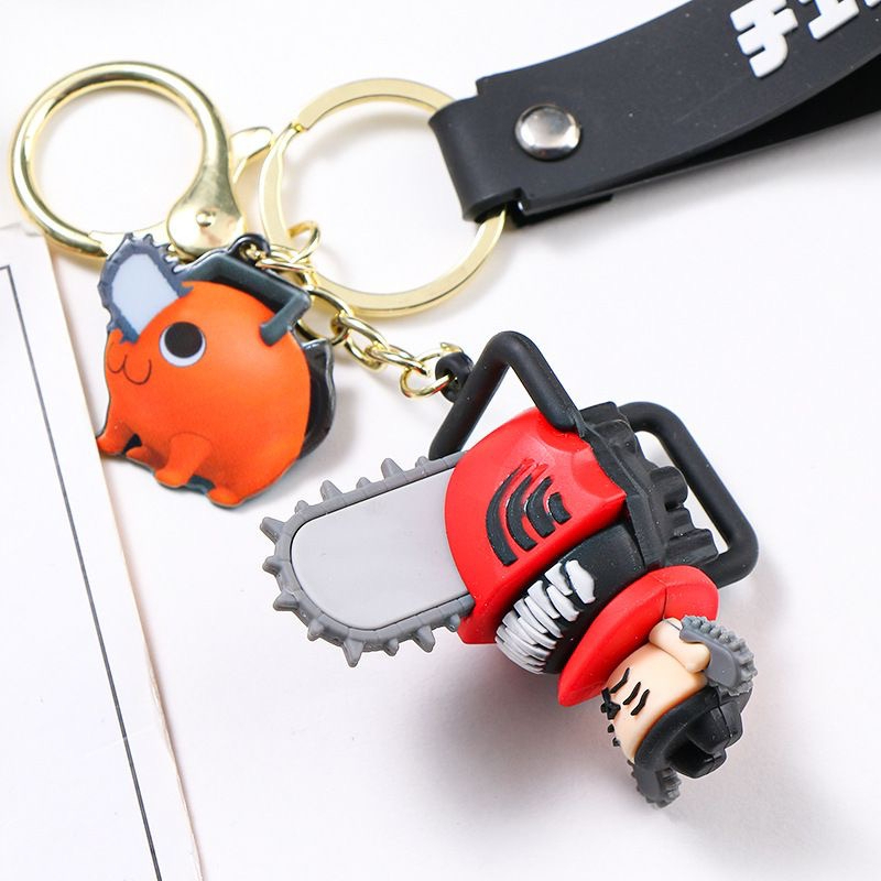 Jual 2pcs/Set Chainsaw Keychain Chainsaw Man Gantungan Kunci NEW ...