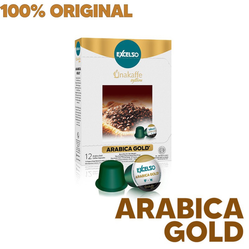 Jual Kopi Excelso Capsule Arabica Gold Original Box (isi 12pcs ...