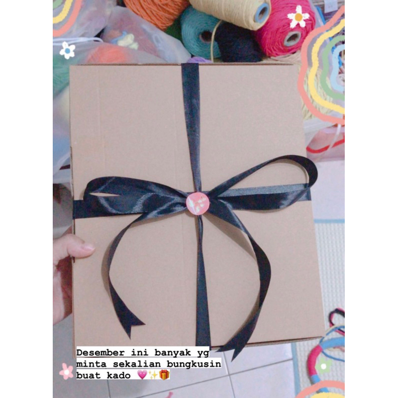 Jual tambahan bungkus kado / packing box | Shopee Indonesia