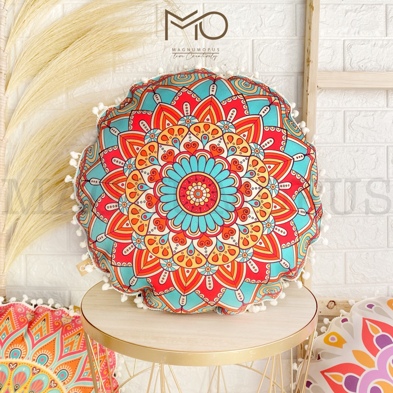 Jual KANVAS PREMIUM PRINTING CUSTOM || Only Sarung Bantal Bulat/Donut ...