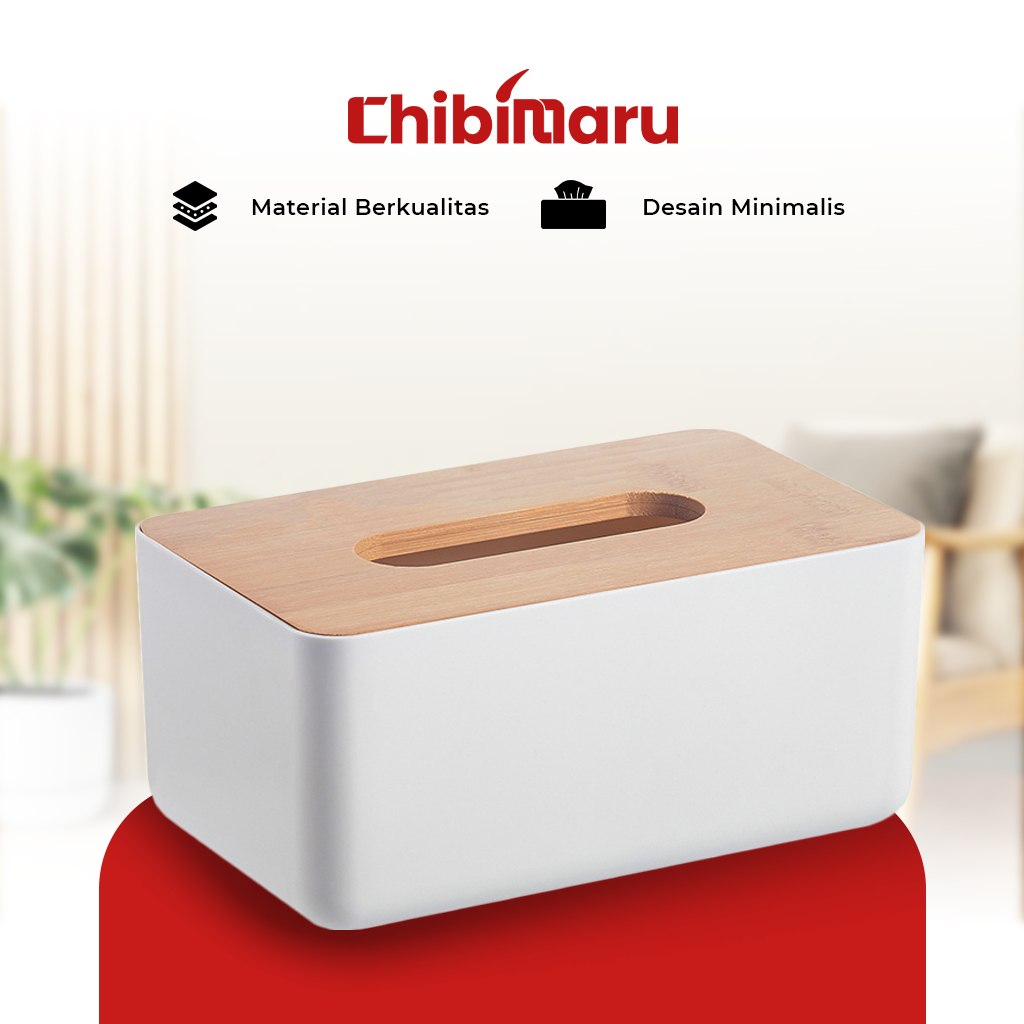 Jual Kotak Tisu Kayu Polos Tempat Tissue Persegi Estetik Tissue Box ...
