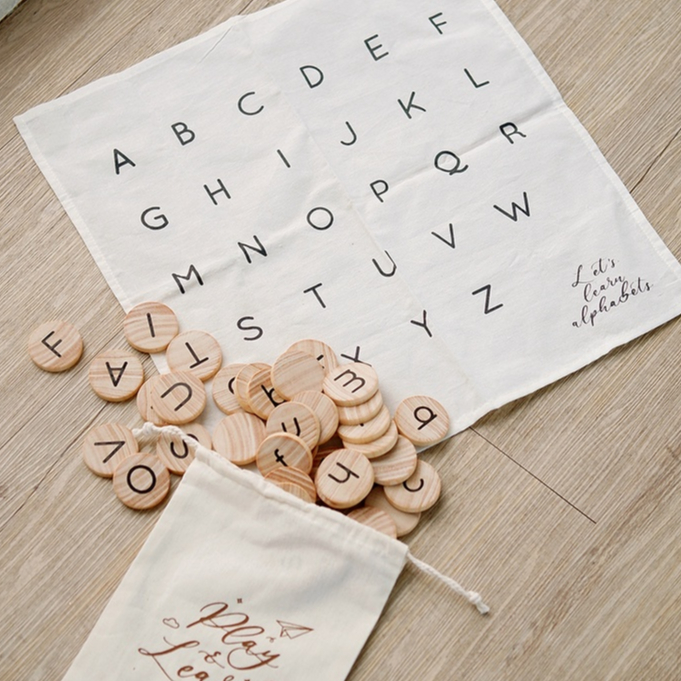 Jual Lettering and Life Alphabet Uppercase Coins with Mini Mat – Koin ...