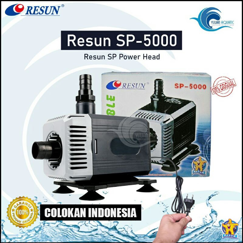 Jual Resun SP-5000 Pompa Air Celup Submersible Aquarium Water Pump ...