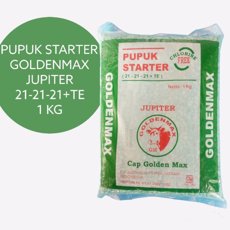 Jual NPK PUPUK STARTER GOLDEN MAX 21-21-21+TE JUPITER 1 KG | Shopee Indonesia