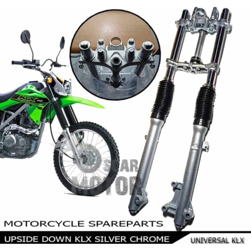 Jual UPSIDE DOWN DEPAN KLX 150 UKURAN S STANDAR SHOCK DEPAN KLX TRAIL CROSS | Shopee Indonesia