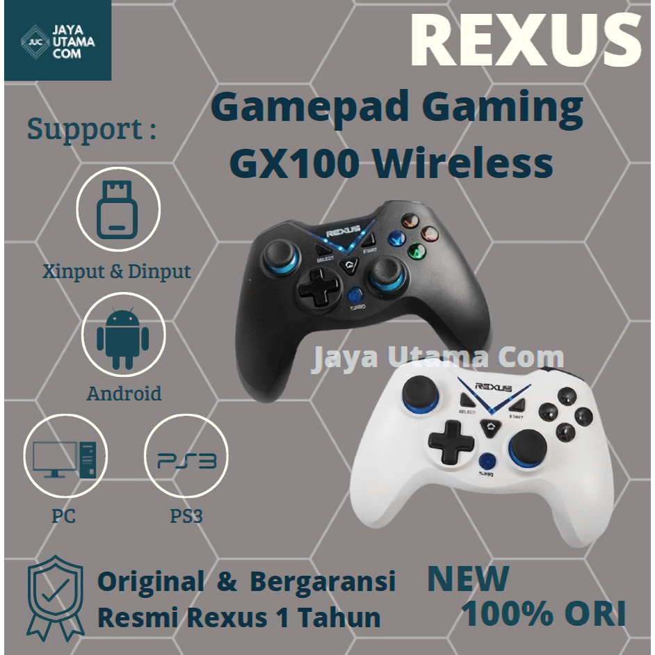Jual Rexus Gladius GX100 Wireless Gaming Gamepad - Joystick /Stick ...