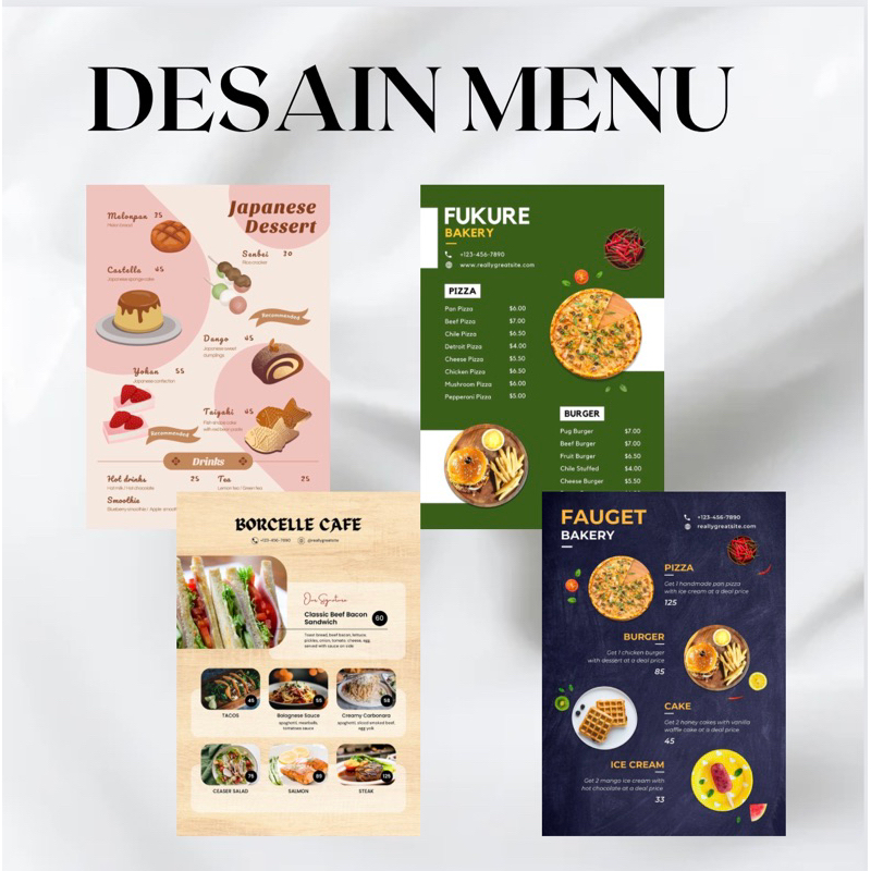 Jual JASA DESAIN MENU MAKANAN / BANNER/ IKLAN (TIDAK CETAK HANYA DESAIN ...