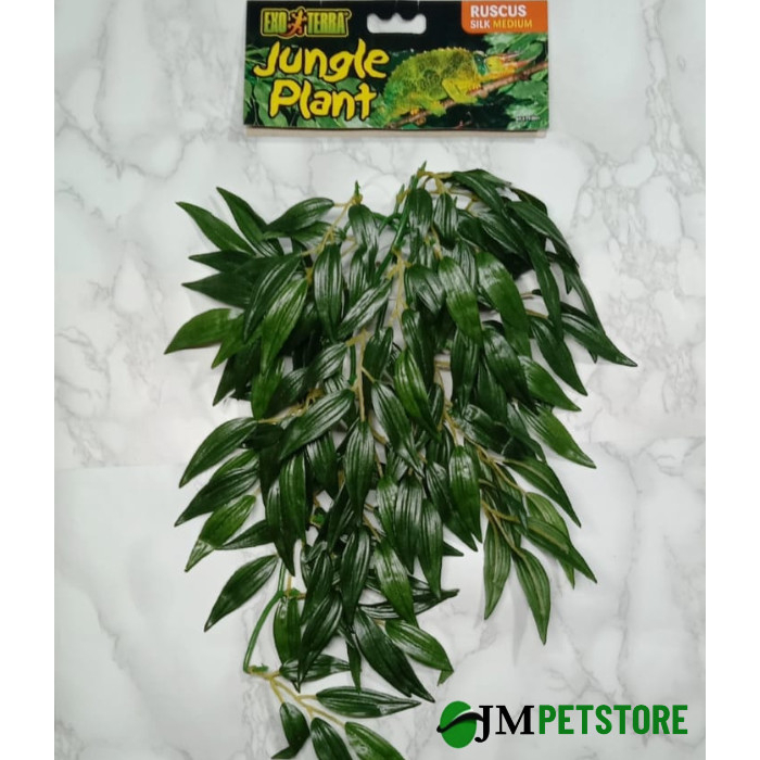 Jual Exoterra Silk Plant Ruscus Medium Daun Plastik Tanaman Hias ...