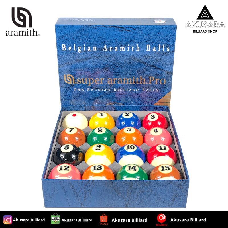 Jual Set Aramith Pro Belgian Ball Set ORIGINAL | Shopee Indonesia