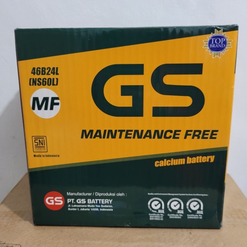 Jual AKI GS ASTRA MF NS60L 46B24L 12V 45AH AKI KERING LIVINA MARCH EVALIA COROLLA VOXY CORONA ...